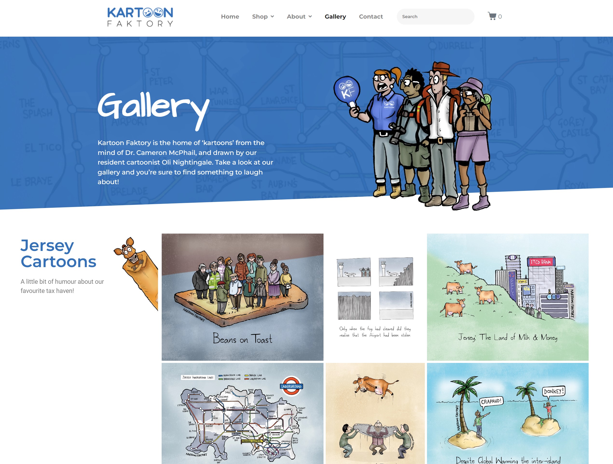 Kartoon Faktory logo, website & business development - Shiny Koala ...